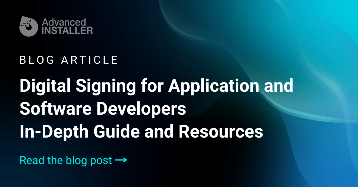 Digital Signing for Application and Software Developers - In-Depth ...